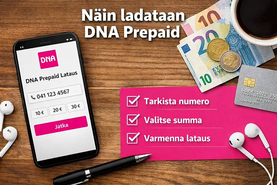 Laturi DNA Lataa DNA Prepaid Helposti Ja Pid Saldo Hallinnassa
